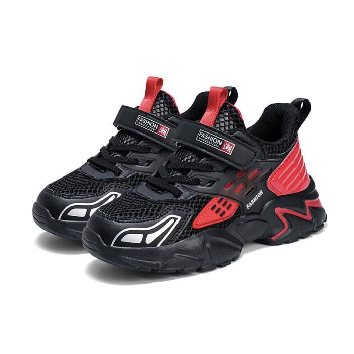 Basket Enfant Chaussures Garçon Fille Baskets Rouge - Cdiscount Chaussures