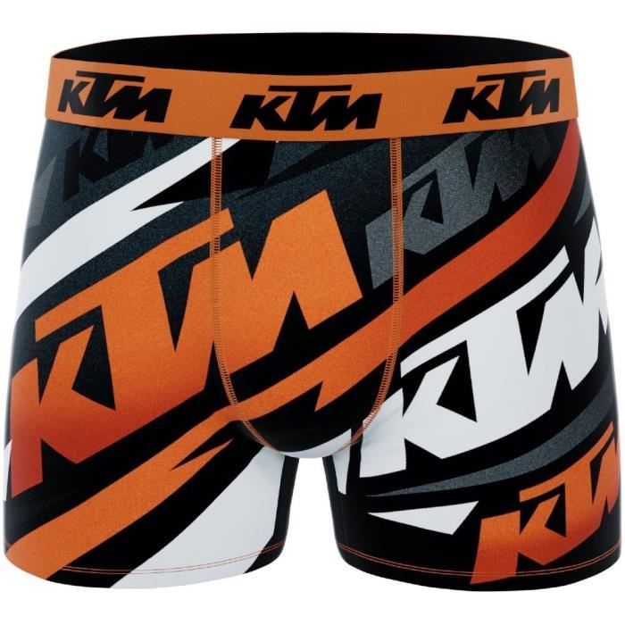 KTM Boxer Homme Microfibre PIX Noir Orange Noir - Cdiscount Prêt-à-Porter
