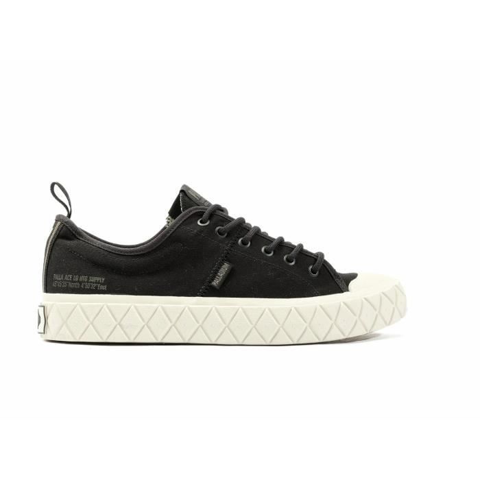 Baskets Homme - PALLADIUM - Ace Lo Supply - Noir - Tige en coton bio ...