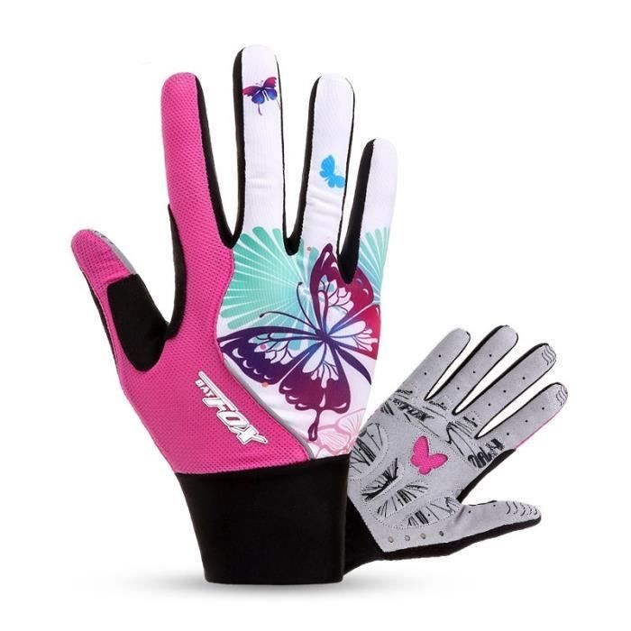 Gants vélo,gants de vélo respirants et antidérapants pour femmes,de ...