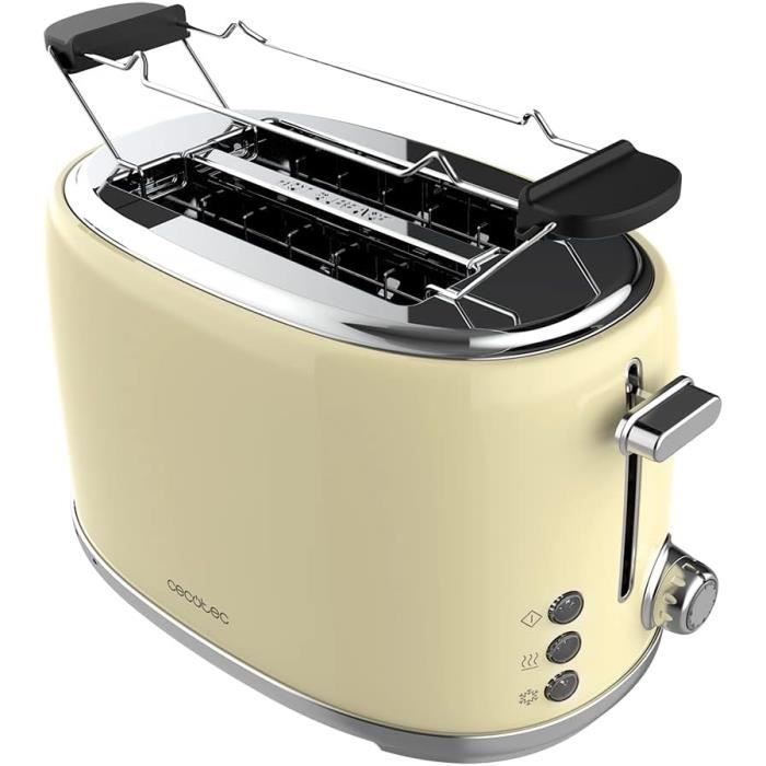 Toast&Taste 1000 Retro Double Beige 2-Slice Toaster. 980 W, 2 Wide And ...
