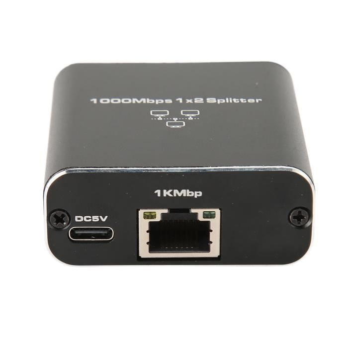 Répartiteur Gigabit RJ45 Répartiteur Gigabit 1 en 2 Sorties, Port RJ45 ...