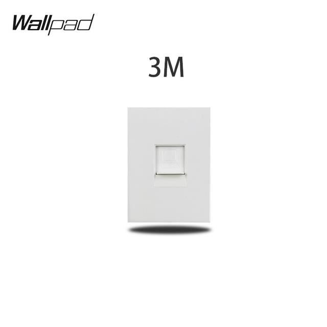 Prise,3M-Data Socket--Interrupteur en verre blanc rétro avec LED ...