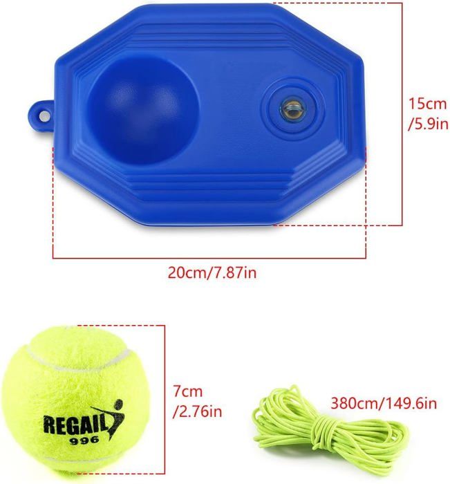 Tennis Trainer Base, Tennis Trainer Ball Rebounder Portable Tennis ...