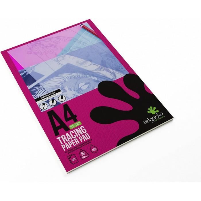 Bloc De 50 Feuilles De Papier Calque A4 Portrait 90 G-M²[b1152 ...