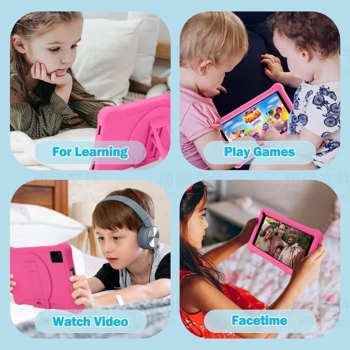 Tablette 7 pouces SUMTAB enfant Android 11 8 Go RAM 64 Go ROM rose ...