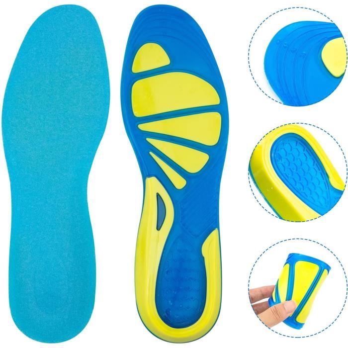 Semelles Chaussures Gel, Silicone Semelles Orthopédiques Confort Pour ...