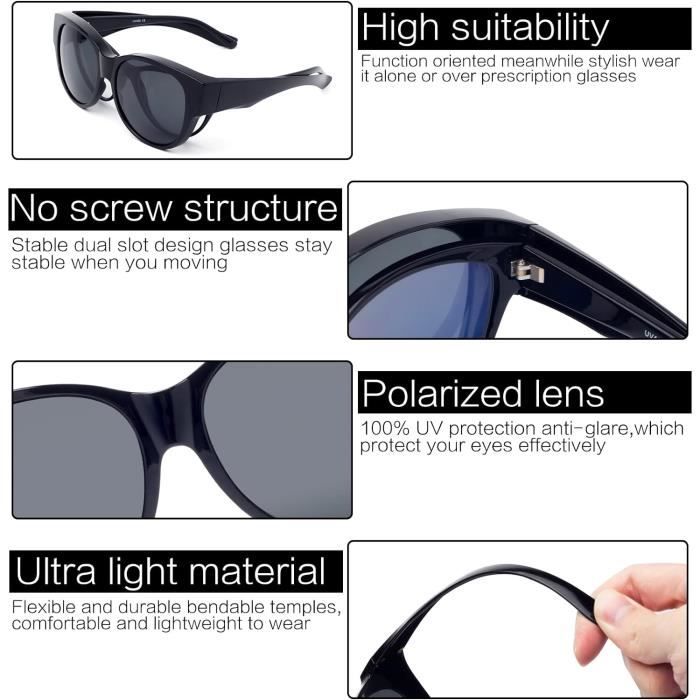 Surlunettes De Soleil Polarisées Sur-Lunettes De Soleil Femme Pour ...