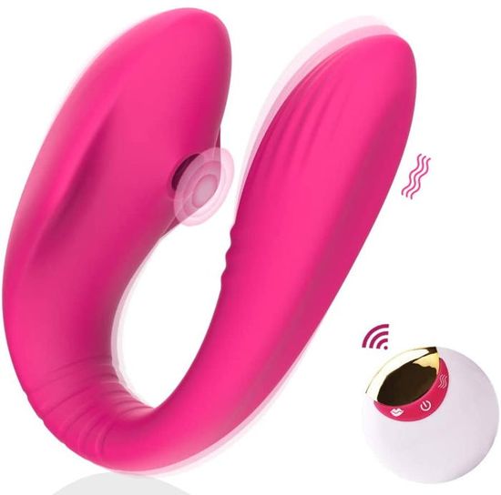 Vibrateurs de couple portables 8 vibrations 5 succion jouets sexuels ...