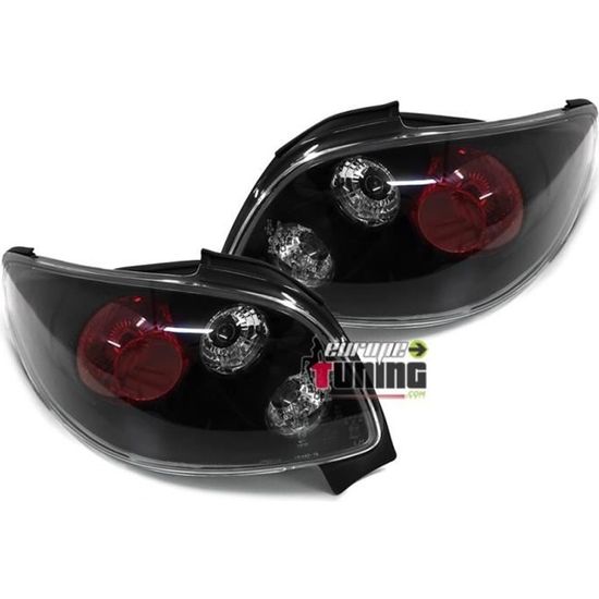 FEUX TUNING LEXUS NOIRS POUR PEUGEOT 206 CC (03411) - Cdiscount Auto