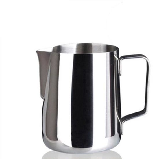 12-16 oz Espresso Lait Moussant Pichet 304 Pichets À Lait En Acier Inoxydable Café Mousseur À ...