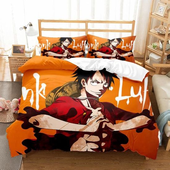 Animé One Piece Luffy Mignon Chopper Zoro Sanji 1 Housse De Couette Et