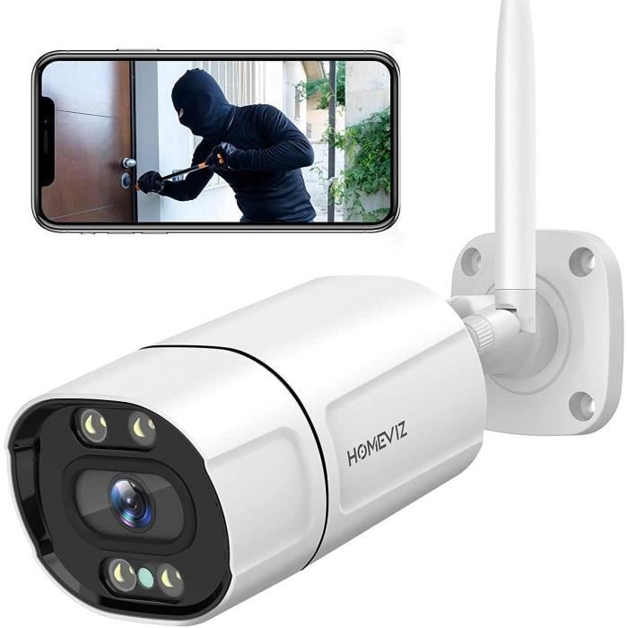 HOMEVIZ 2K Caméra de Surveillance Extérieure3MP Caméra WiFi avec Vision ...