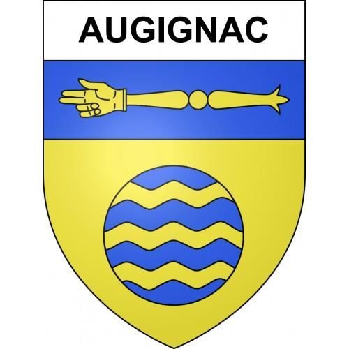 Augignac 24 ville sticker blason écusson autocollant adhésif - Taille ...