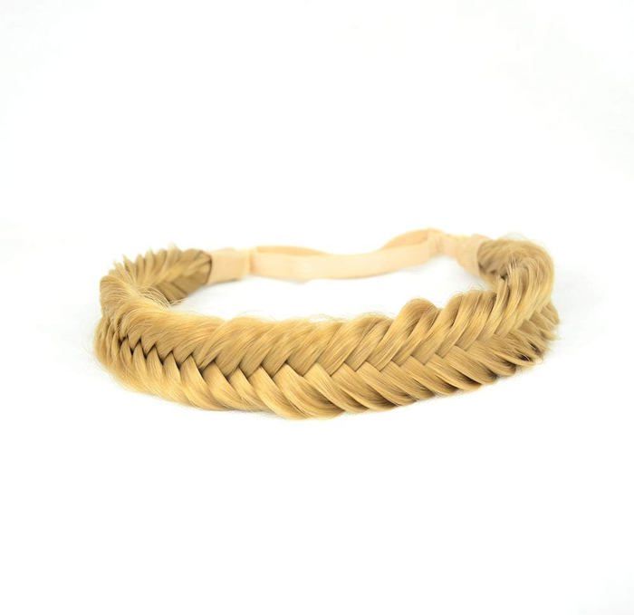 Grande queue de poisson synthétique cheveux tressés bandeau classique ...