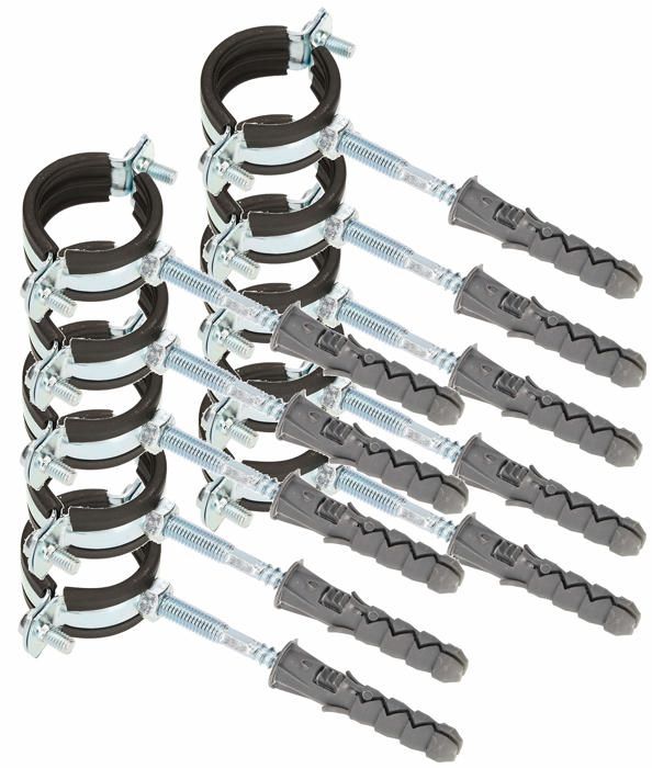 Collier de serrage avec joint en caoutchouc - Kotarbau - 5/4'' - Lot de ...