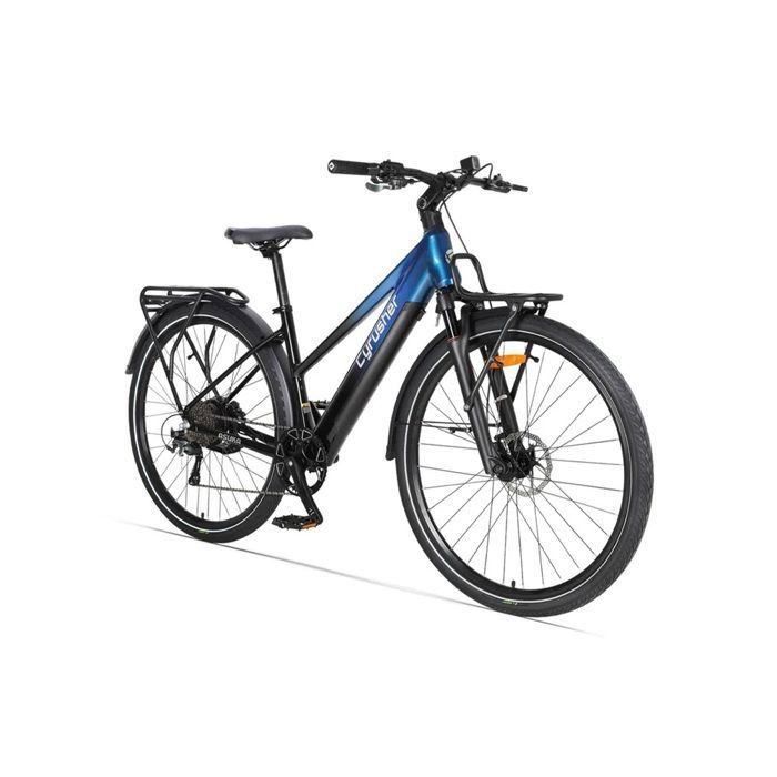 Vélo assistance électrique CYRUSHER,Bleu, 36V 14Ah LG, 700c 36V 250W Bafang Brushless Rear Hub ...