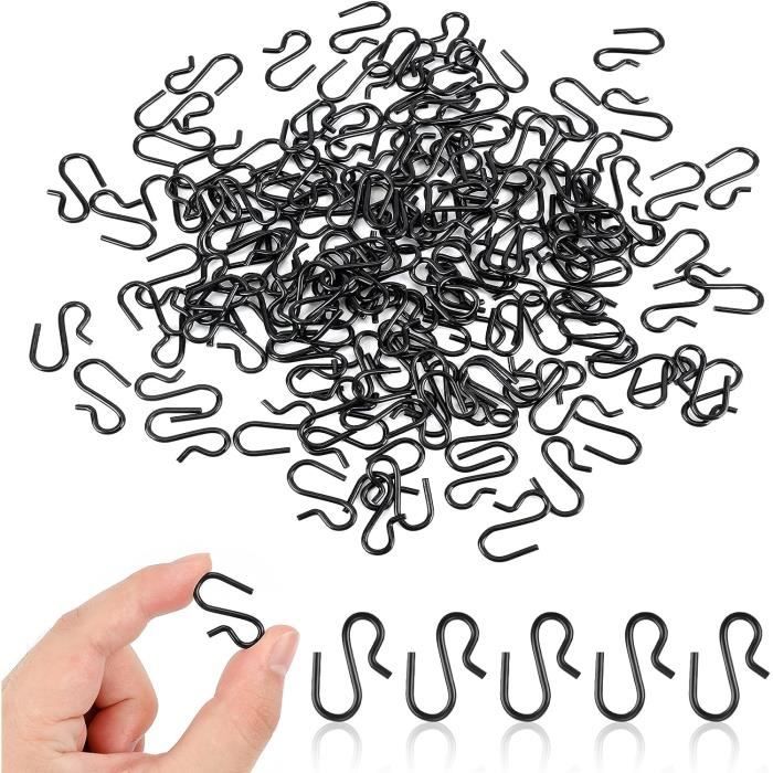 150 Pcs 2,5 cm Mini Crochet en S, Petit Crochet en S Crochets de ...