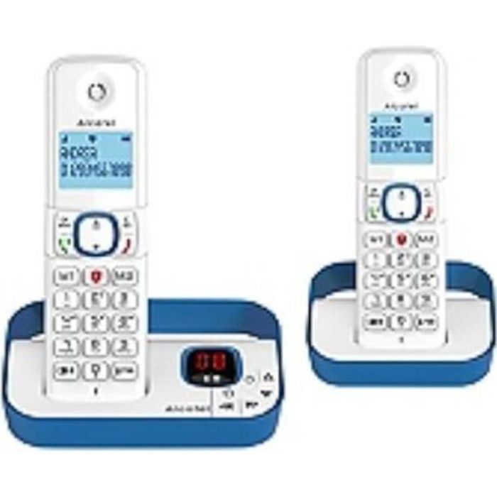 [ALCATEL Téléphone sans Fil Répondeur F860 Duo Bleu - Cdiscount Téléphonie