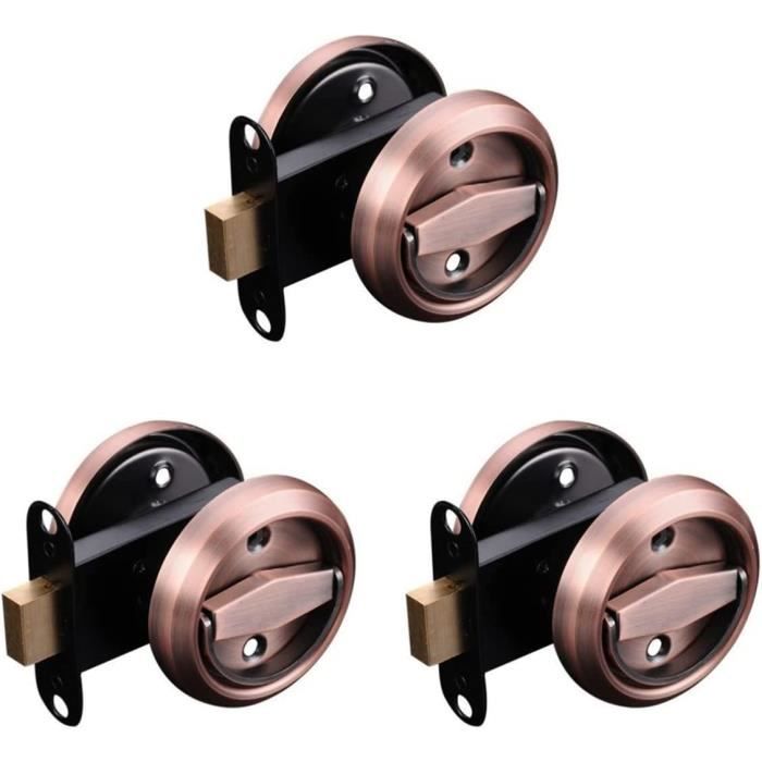 3Pcs Double Traction Utilisation Montrée Serrures Cachées Armoire À ...