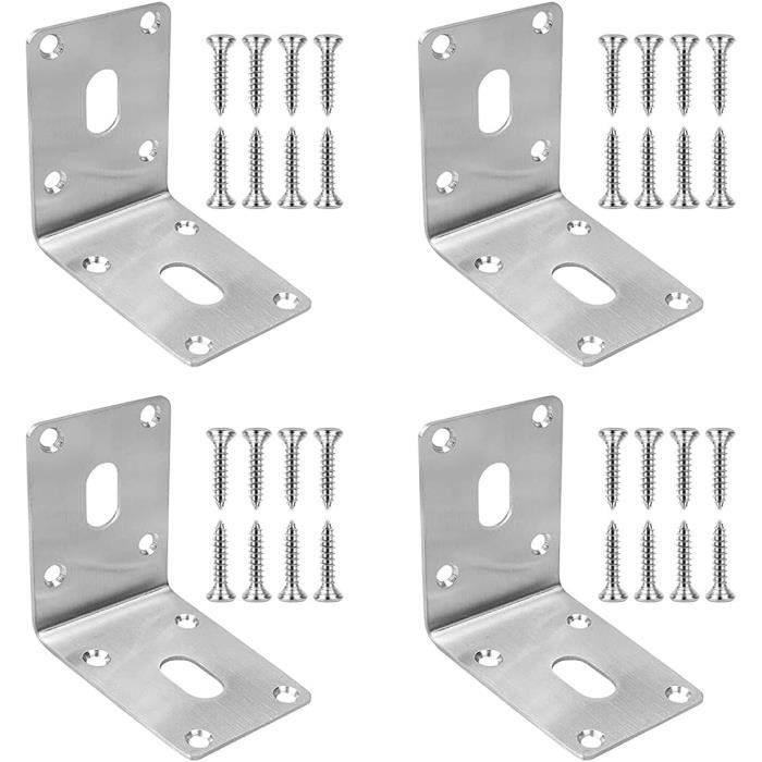 Equerre Metal Forme L, 4 Pièces 90 Degrés À Angle Droit Equerre ...