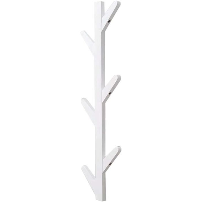 Porte-manteau en bois massif - Support sur pieds en forme d'arbre - 6 ...