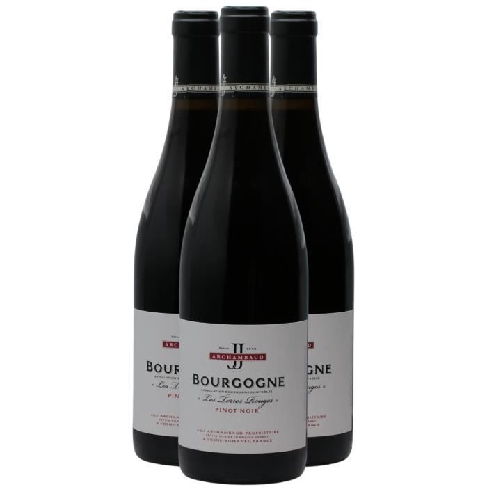 Bourgogne Les Terres Rouges Pinot Noir - Rouge 2022 - J&J Archambaud ...