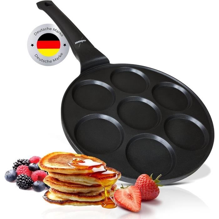 Poele a pancakes induction - Poele pancakes avec un diamètre de 26cm + revêtement anti-adhésif ...