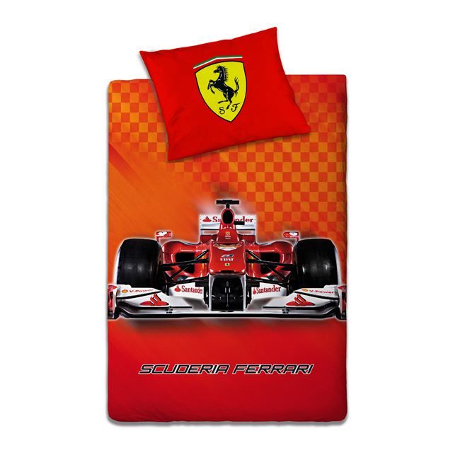 FERRARI - Parure housse de couette Scuderia - Cdiscount Maison