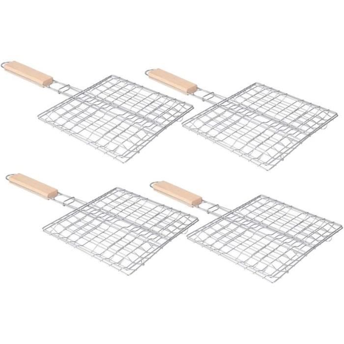 Panier de Filet de Barbecue Paniers de Grillage pour Le Poisson Pliant ...