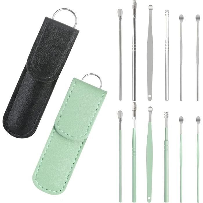 12 Pièces Cure Oreille Cérumen Nettoyeur Curette D'Oreille Réutilisable ...