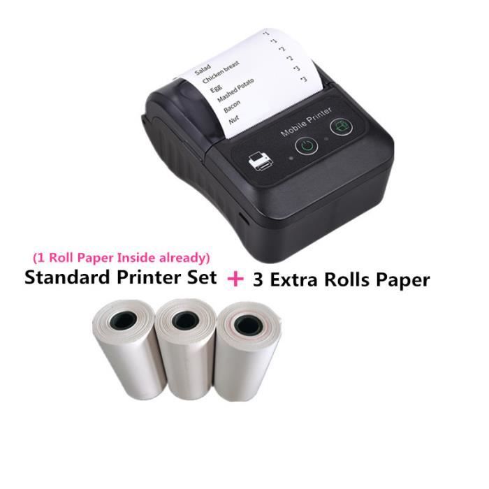 Mini-Imprimante thermique portable sans fil Bluetooth 58mm pour Android ...