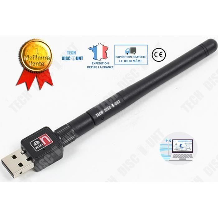 Clé wifi usb puissante pour pc windows 10 linux recepteur satellite ...
