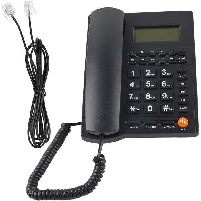 Téléphone Filaire D'Identification De L'Appelant Avec Rétro-Éclairage Pour Le Restaurant D'Hôtel ...