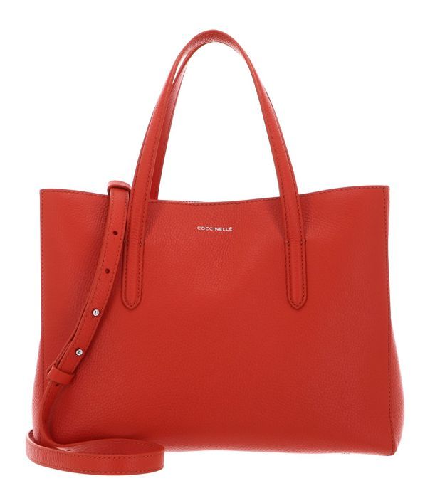 COCCINELLE Sac à main orange en cuir pour femme - Swap Handbag Grained ...