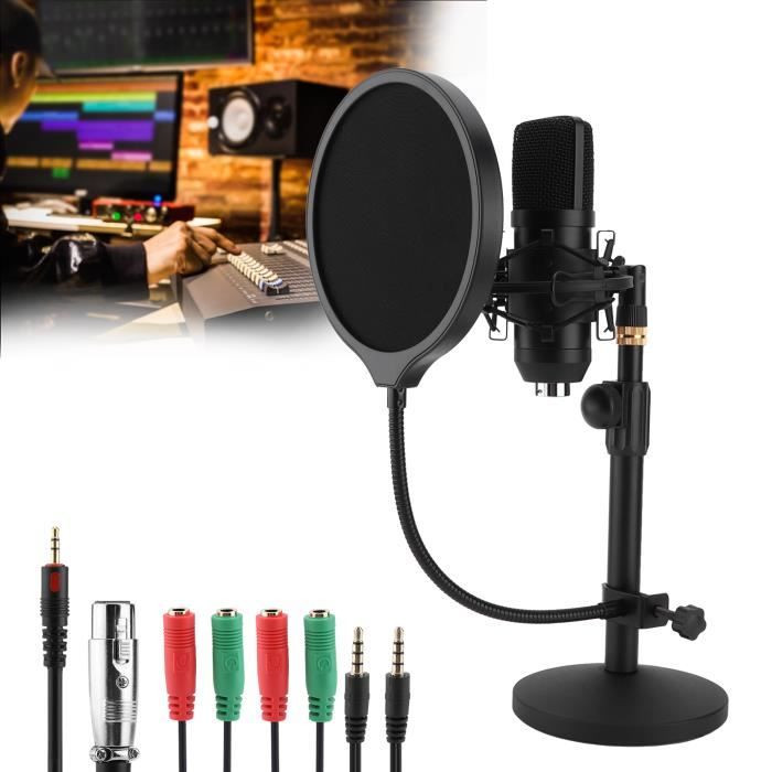 Dilwe Micro USB Microphone à Condensateur Kit de Microphone USB ...