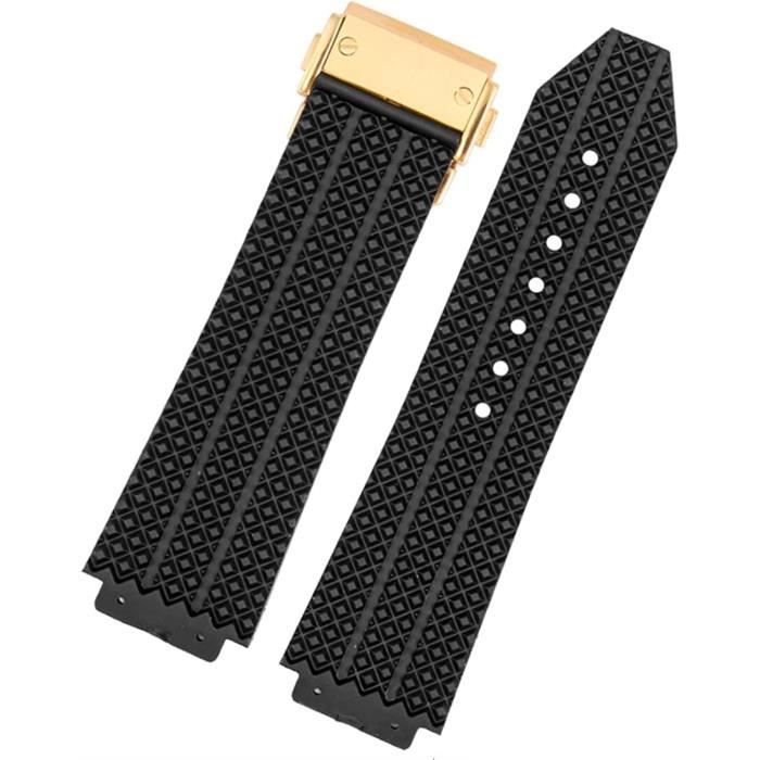 Bracelet De Montre Pour Hublot Big Bang En Silicone 25 X 19 Mm Étanche ...