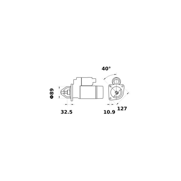 GENERIQUE - demarreur is0807 case (cs,cx,mc) mccormick 12v 3,1kw ...