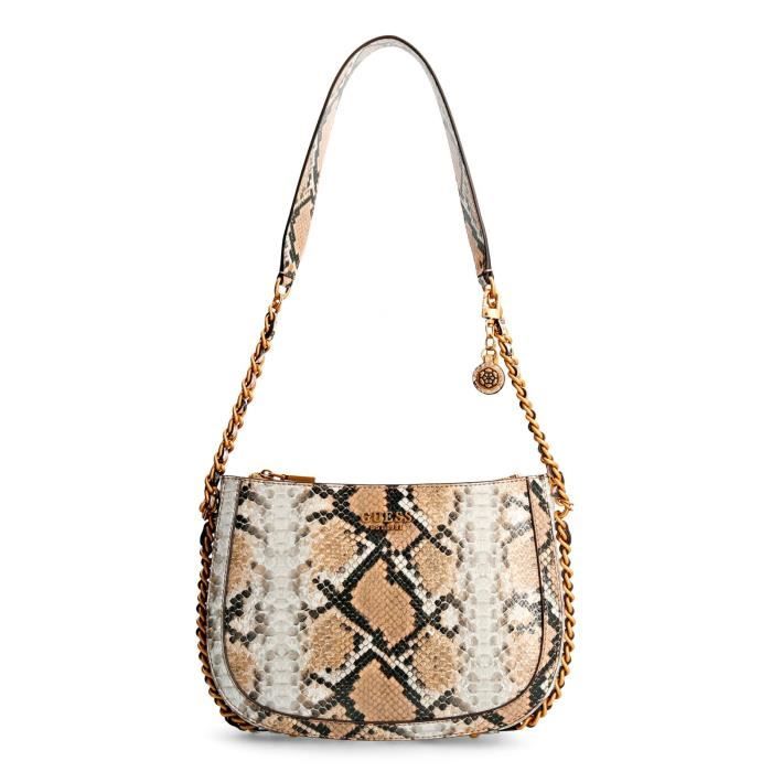 GUESS Abey Hobo Natural Python [204137] - sac à épaule bandoulière sacoche multicolore ...
