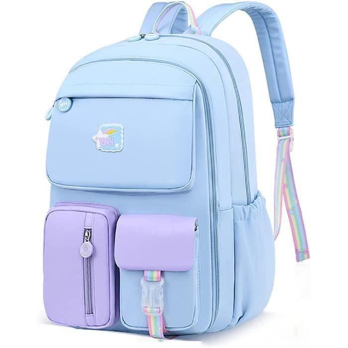 Sac à dos - HAOPYOU - Filles - Bleu - Primaire - Enfant 6-10 ans Bleu ...