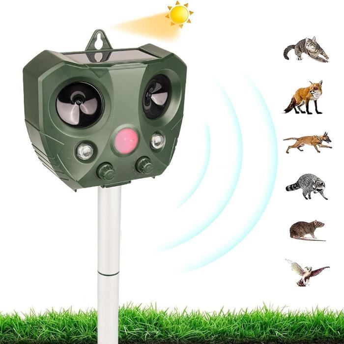 Odipie Répulsif Animaux Solaire, Repulsif Chat Exterieur, Ultrason ...