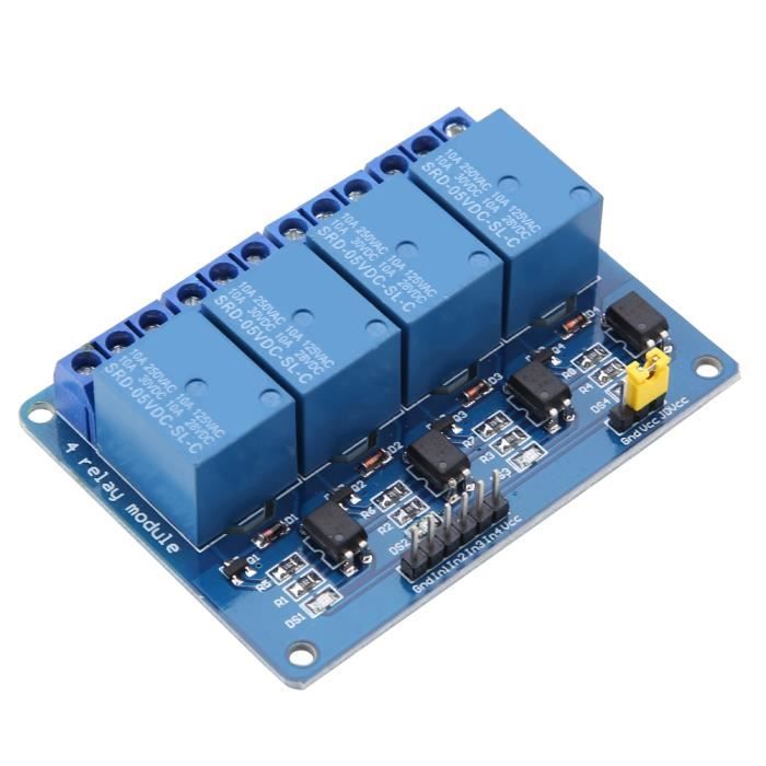 Module De Relais 4 Canaux Module De Relais De Déclenchement De Bas ...