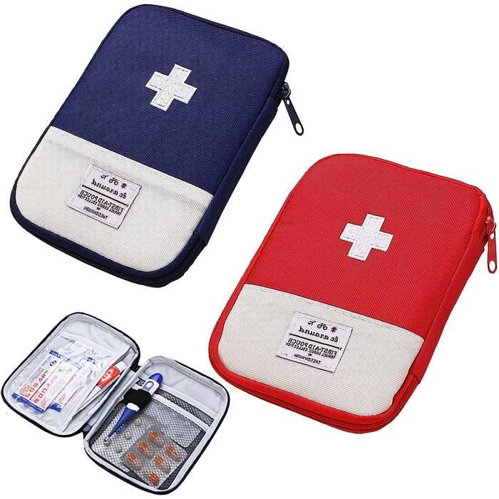 2 Mini Trousse de Premiers Soins, Mini Sac Médical Sac, Trousse Secours Portable Kit, Kits de ...