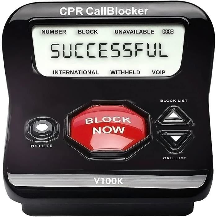 CPR V100K Bloqueur d'appels pour téléphones Fixes – Transformez Votre ...