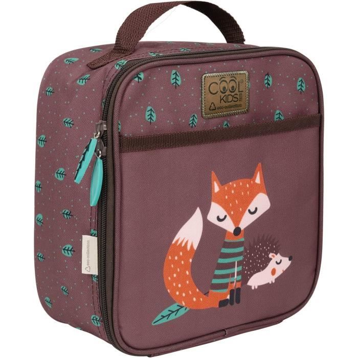 Sac Isotherme Repas Imprimé Renard Hérisson Pour Enfant - Fille Garcon ...