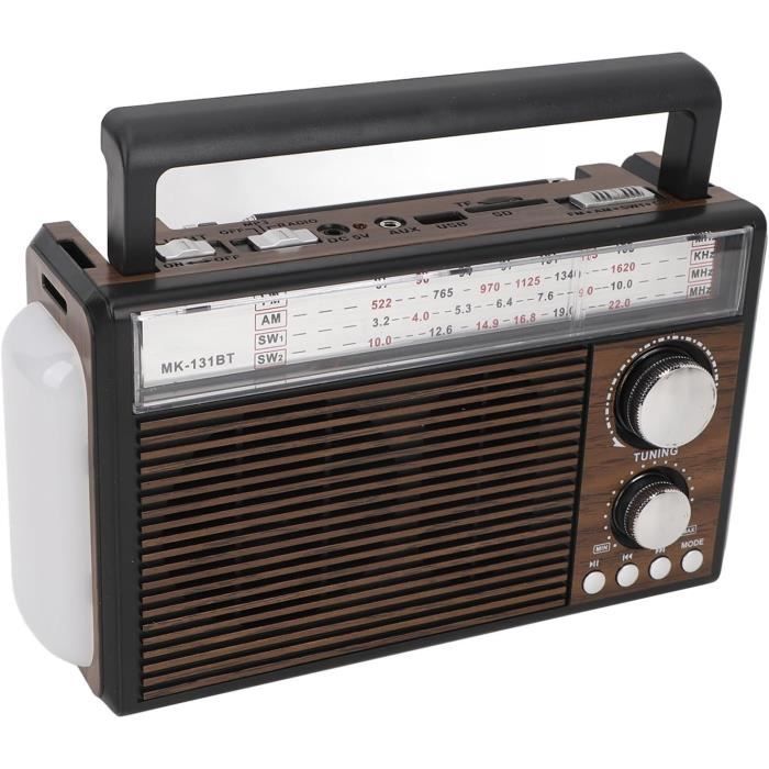 Radio Am Fm Rétro, Radio Vintage Portable À Ondes Courtes Avec Antenne ...