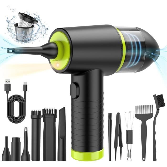 2 En 1 Souffleur Air Comprimé, 3 Vitesses Dépoussiérants Puissants ...