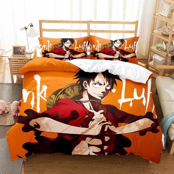 Animé One Piece Luffy Mignon Chopper Zoro Sanji 1 Housse De Couette Et