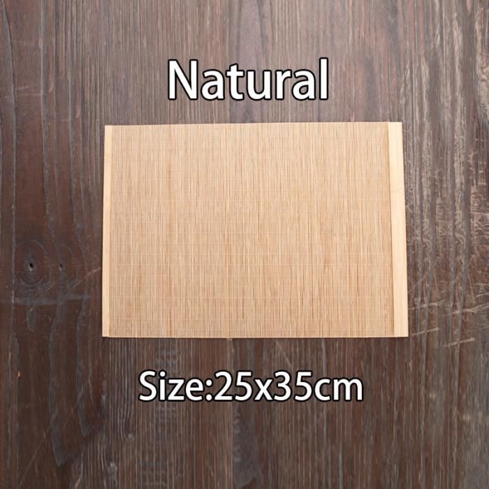 SET DE TABLE,02--Tapis de Table en bambou naturel, nouveau tapis de ...