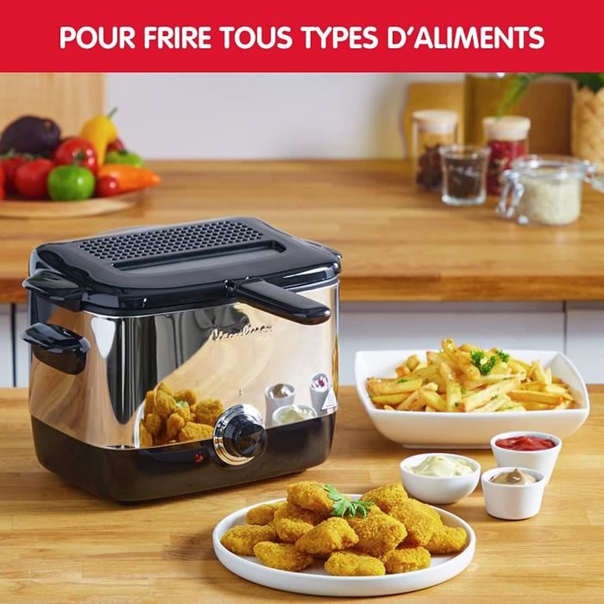Moulinex Minifrito Friteuse Classique 1 L 600 G De Frites Pour 2